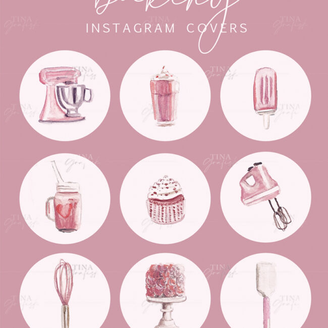 Baking Instagram Cover Digital fil - TinaGrafisk