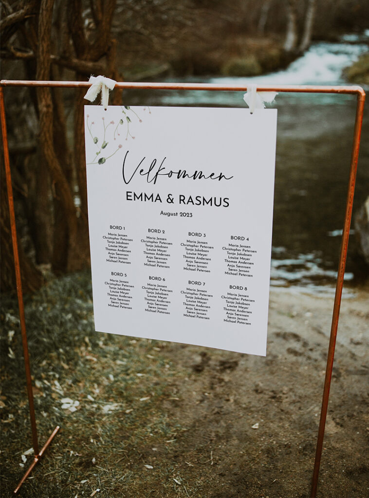 VELKOMMEN skilt - TinaGrafisk